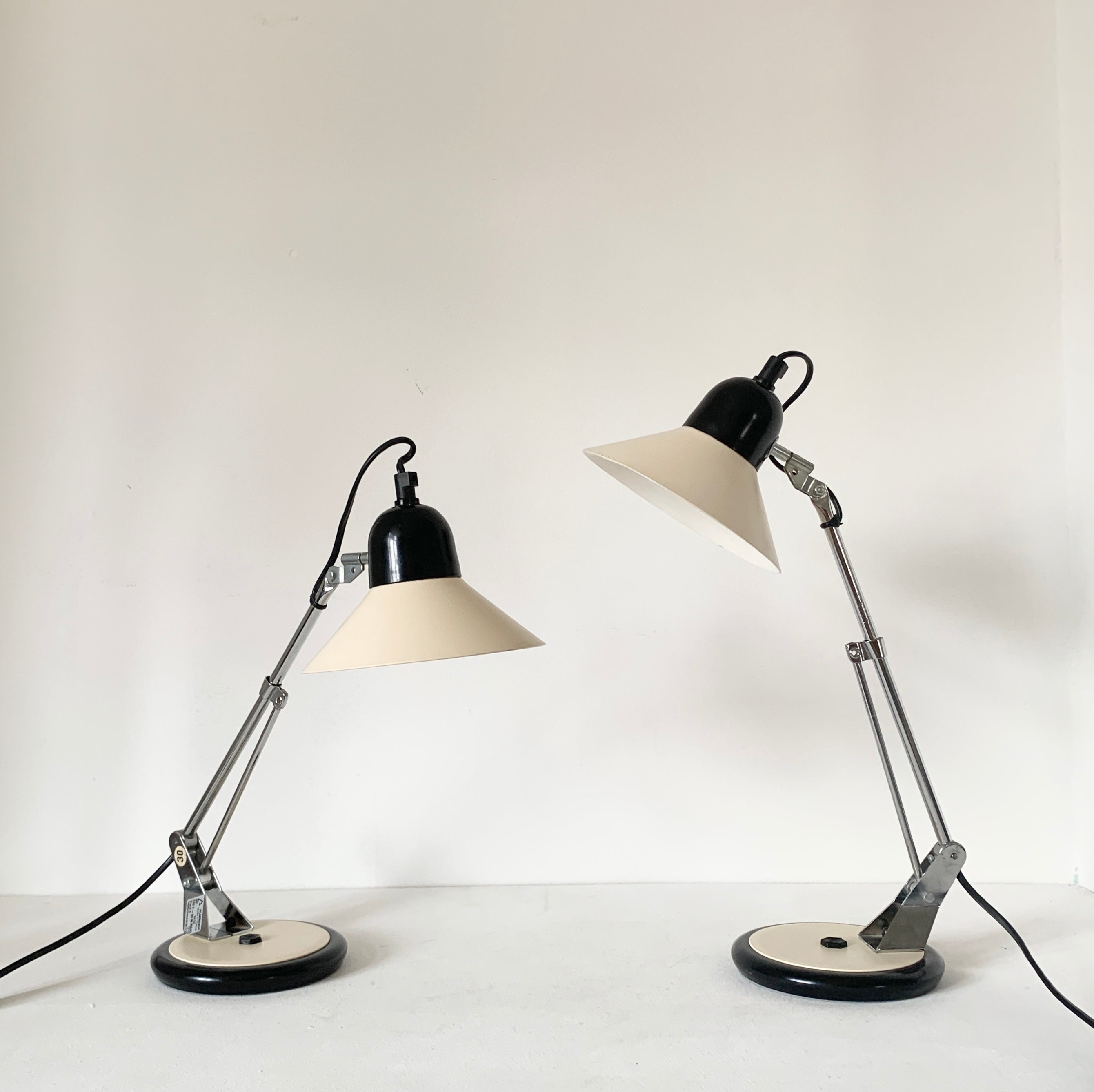 Pair of Postmodern Adjustable Desk Lamps – reflective-forms